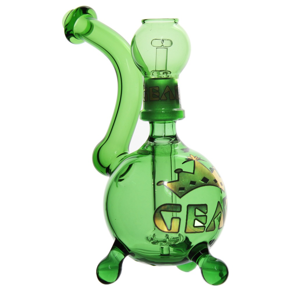 GEAR Premium 5 Inch Tall Tri-Foot Globe Inline Perc Concentrate Bubbler ...