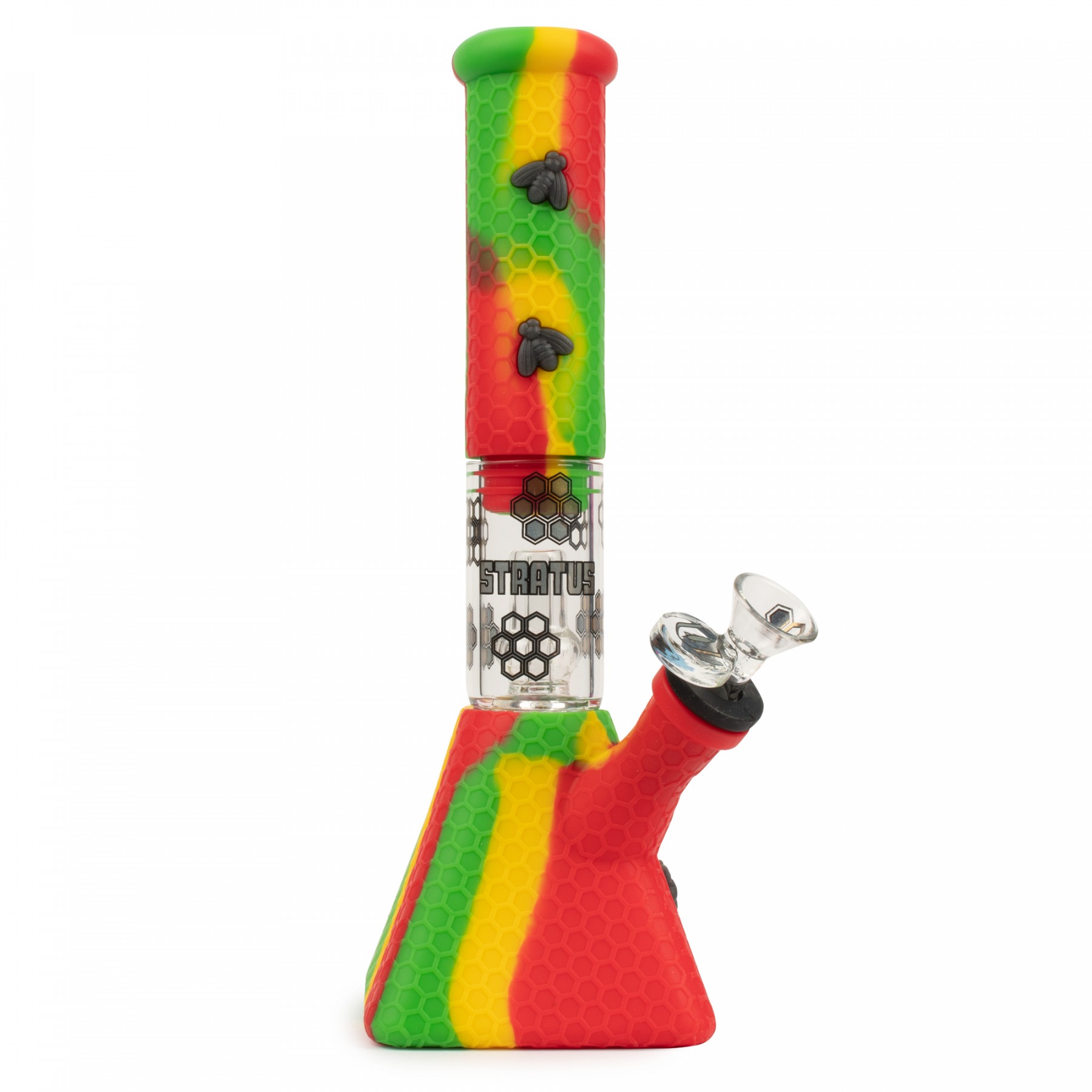 11" Dual Chamber Pyramid Water Pipe - BC Extract Supply