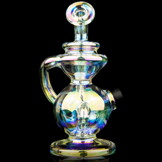 MJA Iriedescent Mini Jig Mini Dab Rig - BC Extract Supply