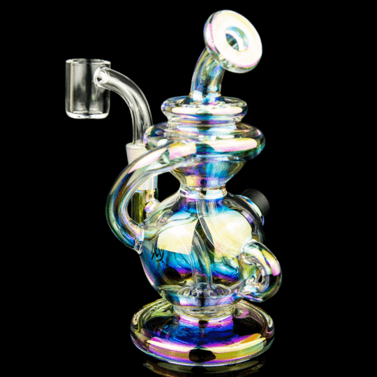 MJA Iriedescent Mini Jig Mini Dab Rig - BC Extract Supply