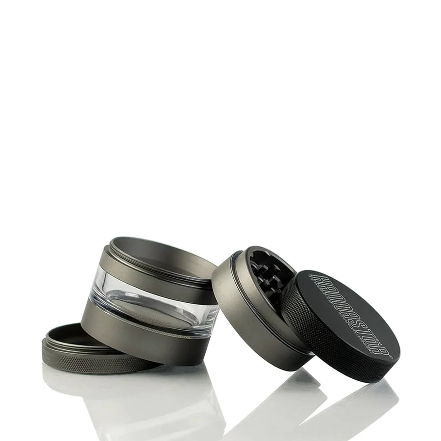 Kannastör Jar Body Grinder 2.2" (Gun Metal) - BC Extract Supply
